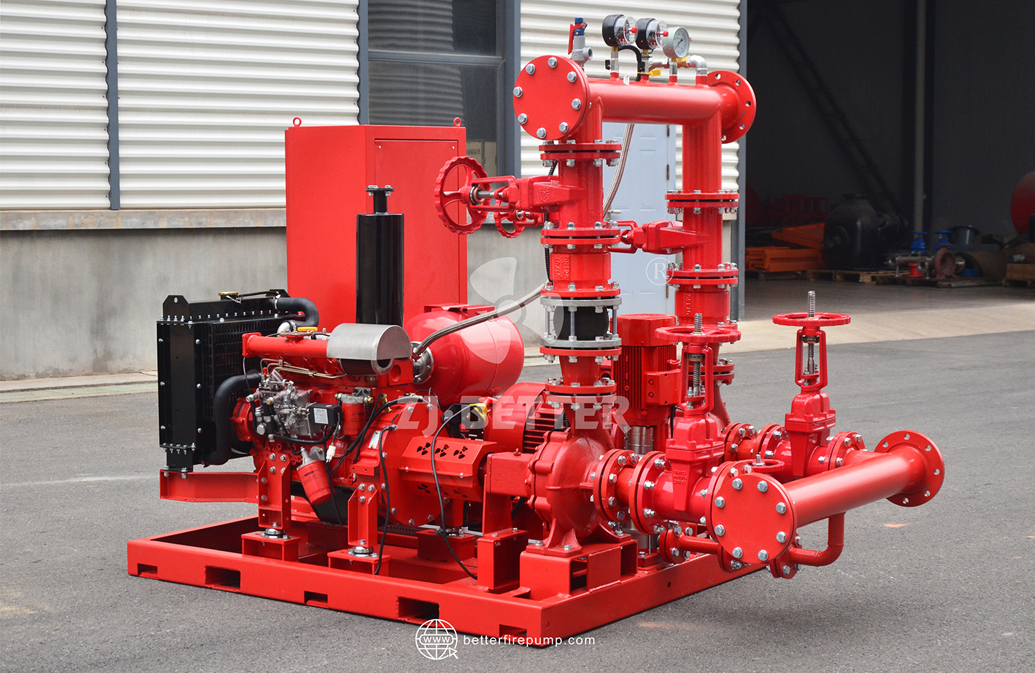 Complete Fire Pump Set: Electric, Diesel & Jockey