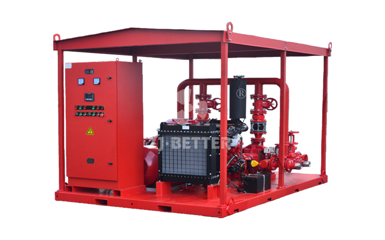 Fire Pump Set with Rain Cover for Outdoor Protection