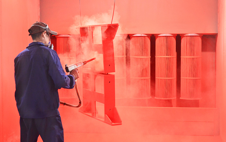 Plastic Spraying Process in Fire Pump Manufacturing