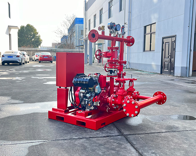 What are the key components of a fire pump system?